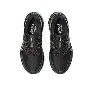 ASICS Women's GEL-VENTURE 9 WATERPROOF Running Shoes, 7.5, BLACK/LIME GREEN