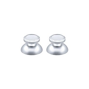 Gam3Gear Aluminum Alloy Metal Analog Thumbstick for Xbox ONE Silver (Set of 2)