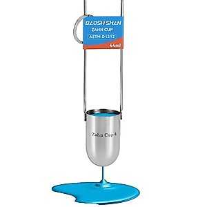 BAOSHISHAN NO.4 Zahn Cup Viscosity Cup #4 Dip Type 44ml Stainless Steel Viscometer Flow Cup for Paint Finishes Oil