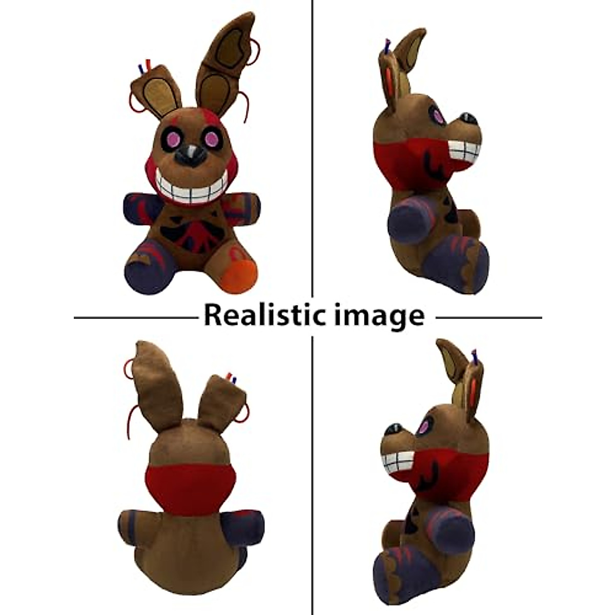 VNKVTL Burntrap Plush Birthday Gift for Kids, Spring Trap Plush with Soft and Comfortable Cotton, Décor Plushtrap Plush, Burntrap for All Ages, 7 Inch Game Plush.