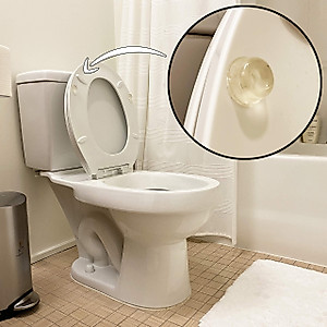 Clear Rubber Bumper Pads, Adhesive Door Stopper Wall Protector for Door Handle, Feet for Speakers, Roomba, Electronics, Furniture, Sliding Door Wall Shield (12 Pack)