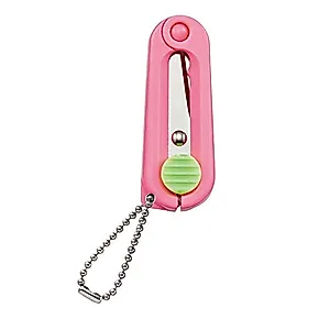 Kutsuwa SS113PK HiLiNE Portable Scissors, Pink, Blade Length: 0.7 inches (1.9 cm)