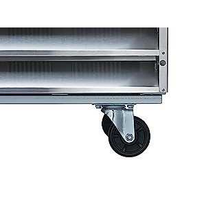 SMETA Commercial Fridge Refrigeration Stainless Steel 47 Cu. Ft Reach in 2 Door Upright Stand Up 2 Section Fan Cooling Refrigerator for Restuarant, Bar, Shop, 54'' Wide Large Capacity