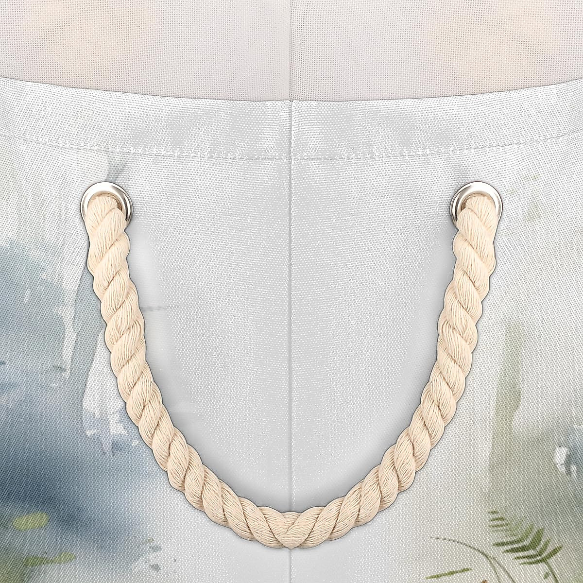 OMFUNS Deer Animal Round Storage Basket Extra Large Art Painting Laundry Hamper Basket for Blankets Clothes Cotton Rope Basket Towel Nursery Baby Toy Pet Basket Decorative