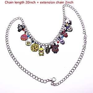 DreamWater Horror Five Night Freddy Charm Necklace Gifts for Girl Woman