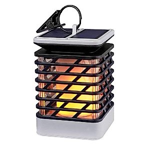 Espier Solar Lantern Outdoor Hanging 75 LED Dancing Flame Effect Solar Table Lights Umbrella Lights for Pathway Patio Yard Garden Decorative Waterproof Auto On/Off