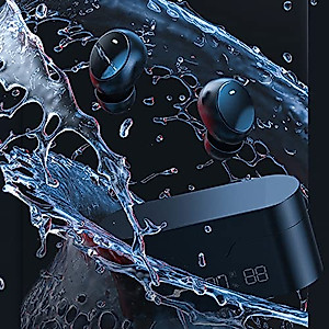 Wireless Earbuds Mini Bluetooth Earbuds with Charging Case IPX5 Waterproof Earbuds Fingerprint Control Deep Bass Earphones Built in Mic Light-Weight HD Stereo Ear Buds for Sports