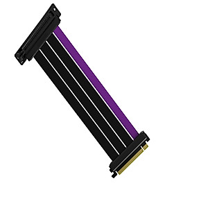 Cooler Master MasterAccessory Riser Cable PCIe 4.0 x16 200mm Black, PCIe 4.0 Compatible, EMI Shielded 30 AWG, Protective ABS Casing for Graphics Card (MCA-U000C-KPCI40-200)