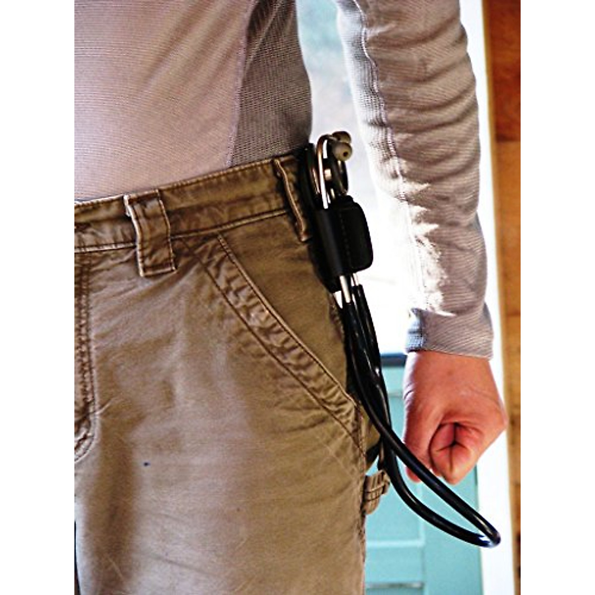 The BATCLIP (Black) - Premium Leather Handmade Clip-on Stethoscope Hip Holder; no More Neck Carrying, Loss, or Misplacement. Proudly Carry Your high-end Stethoscope with Taste and Style.