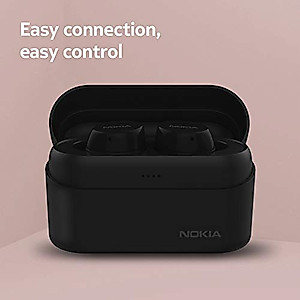 Nokia Power Earbuds | True Wireless with Charging Case | Up to 150 Hours of Play | Waterproof | Universal Bluetooth 5.0 Compatibility with Built-in Mic | Crystal-Clear Sound with Enhanced Bass