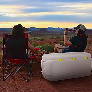 Unhinged Solutions Unbreakable Cooler Hinges - Set of 3 Repurposed Fire Hose Replacement Hinges for Igloo Coolers - Durable, Impact-Resistant, Easy to Install, Includes 12 Screws - Made in The USA