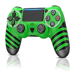 HOZKAII Replacement for Playstation 4 Controller, Wireless Remote Controller Compatible with PS4/Pro/Slim with Dual Vibration/6-Axis Motion Control/Audio Function/Headphone Jack