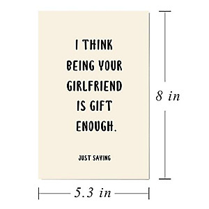 Funny Birthday Card for Boyfriend, Cocky Anniversary Card for Boyfriend Him, Joke Card for BF