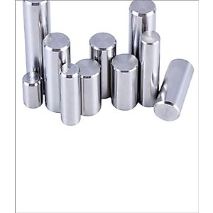 100 Pieces 304 Stainless Steel Cylindrical locating Dowel pin,Diameter 1.8mm; Total Length 8mm.