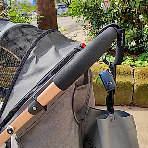 2 PCS Strong Stroller Hooks for Bags, Car Headrest Hook, Grocery Bag Hooks Large Carabiner Heavy-Duty Clip Hook for Groceries, Dog Leashes, Purses - 5.5"