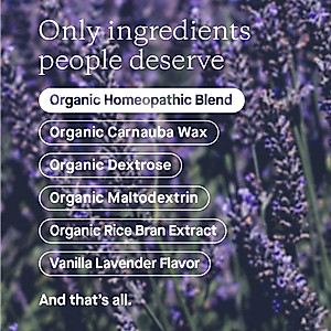 Genexa Sleepology for Adults | Melatonin Free Sleep Calm Aid |Soothing Natural Vanilla & Lavender Flavor | Certified Organic & Non-GMO | Homeopathic Remedy Made Clean | 60 Chewable Tablets