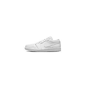 Jordan Mens Air Jordan 1 Low 553558 136 - Size 8.5 White/White-White