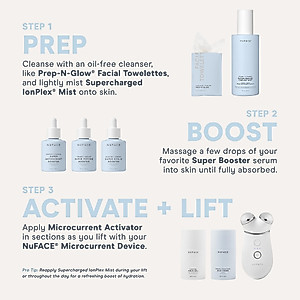 NuFACE Silk Creme Activator - Brightening & Firming Conductive Serum for Microcurrent - Powered by IonPlex, 8-Phyto Actives & Hyaluronic Acid to Enhance Microcurrent Facial Device Results (3.3 oz)