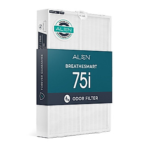 Alen Air Filter B7-Odor Replacement True HEPA Filter for BreatheSmart 75i Air Purifier - Captures Allergens & Mold + Pet Dander & Odors (1 Filter)