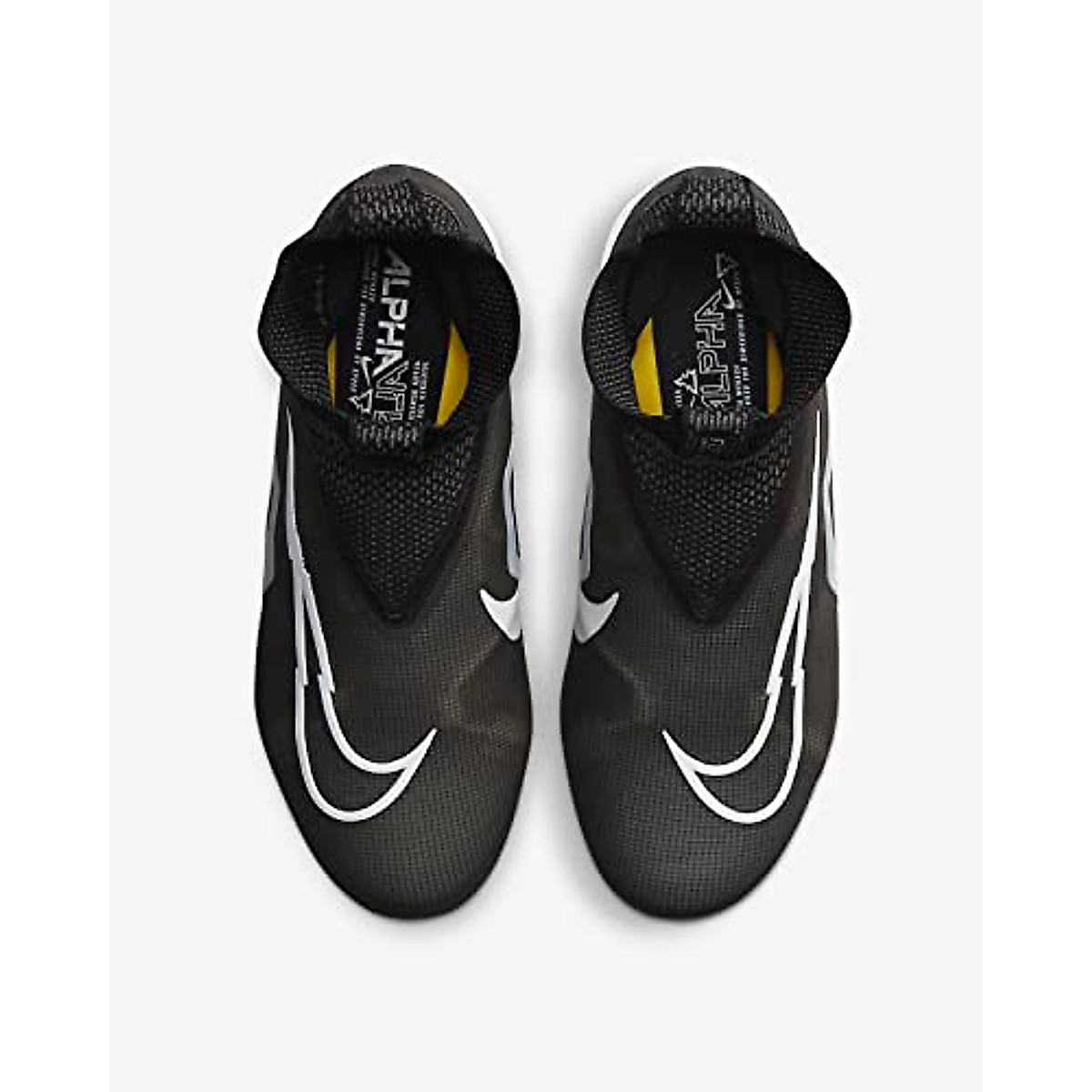 Nike Alpha Menace Elite 3 CT6648-001 Black-White Men's Football Cleats 8 US