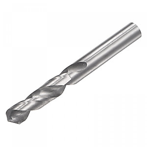 uxcell Solid Carbide Drill Bits, 6mm C2/K20 Tungsten Carbide Jobber Drill Bits Straight Shank Drilling Tool for Stainless Steel Aluminum Iron Metal Plastic