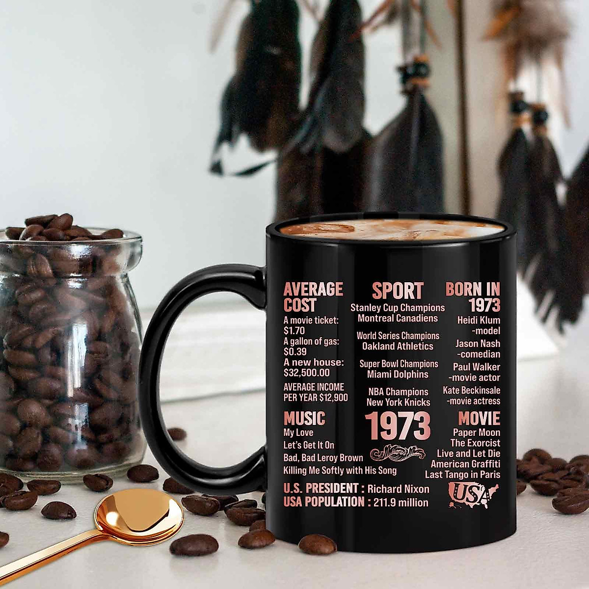 50th Birthday Gifts for Women Friend, Happy 50 Years Old Gift Basket for Mom Aunt Coworker Sister, 50th Birthday Party Decorations, Coffee Mug Cup Spoon and Socks Gifts Set