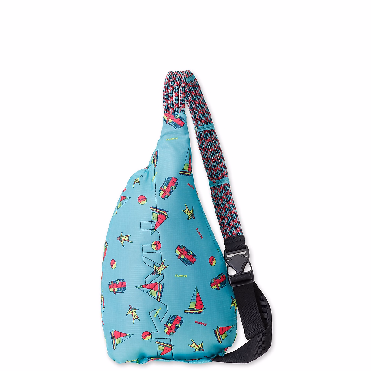 KAVU Original Rope Pack Lightweight Water Resistant Sling Bag - Aqua Wingman