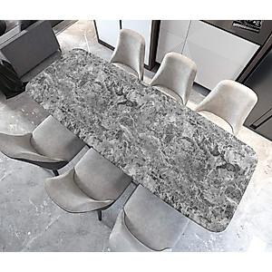 burgeliy Gray Marble Contact Paper Counter Top Covers Peel and Stick Wallpaper Self Adhesive Marble Paper for Countertops 15.7"×80" Waterproof Removable Thick Matte 3D Wallpaper for Bedroom Bathroom