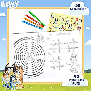 Bluey Coloring & Activity & Sticker Book, Great for at-Home Kids Activities, Perfect Road Trip & Travel Activity Kit, Screen-Free Fun Coloring Book for Ages 3, 4, 5, 6