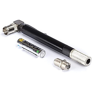 Coaxial (Coax) Pocket Continuity Tester (Tracer) with Voltage Toner (Sound) and Barrel Connector Bundle, for Testing, Labeling, and Identifying coaxial Lines - Long - Pocket Toner