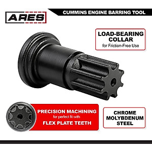 ARES 15003 - Engine Barring Tool for Cummins - Makes Engine Rotation Easy - Use with Cummins B and C Series Diesel Engines and Use with Dodge Pickup 5.9-Liter Diesel Engines
