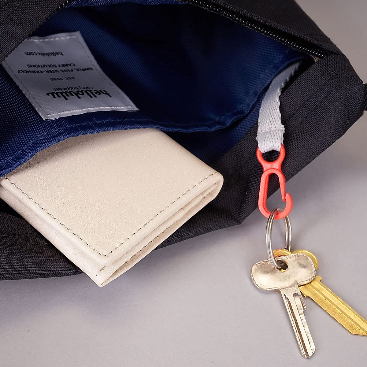 Hellolulu CANA Compact Crossbody Bag, Water Resistant Lightweight For Daily Use Travel Men Women, Roomy for Wallet Purse Phone, Black