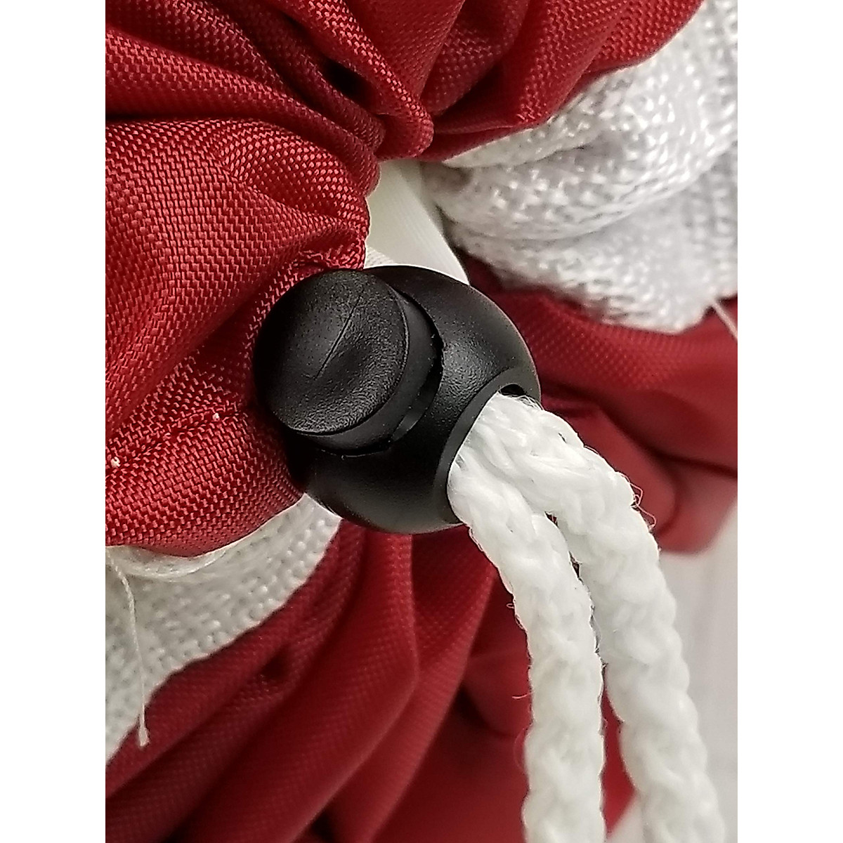 Heavy Duty 22" x 28" Nylon Laundry Bag - Machine Washable with Barrel Lock Closure and Twin Shoulder Straps (Red, Set of 2) (SKU N009)