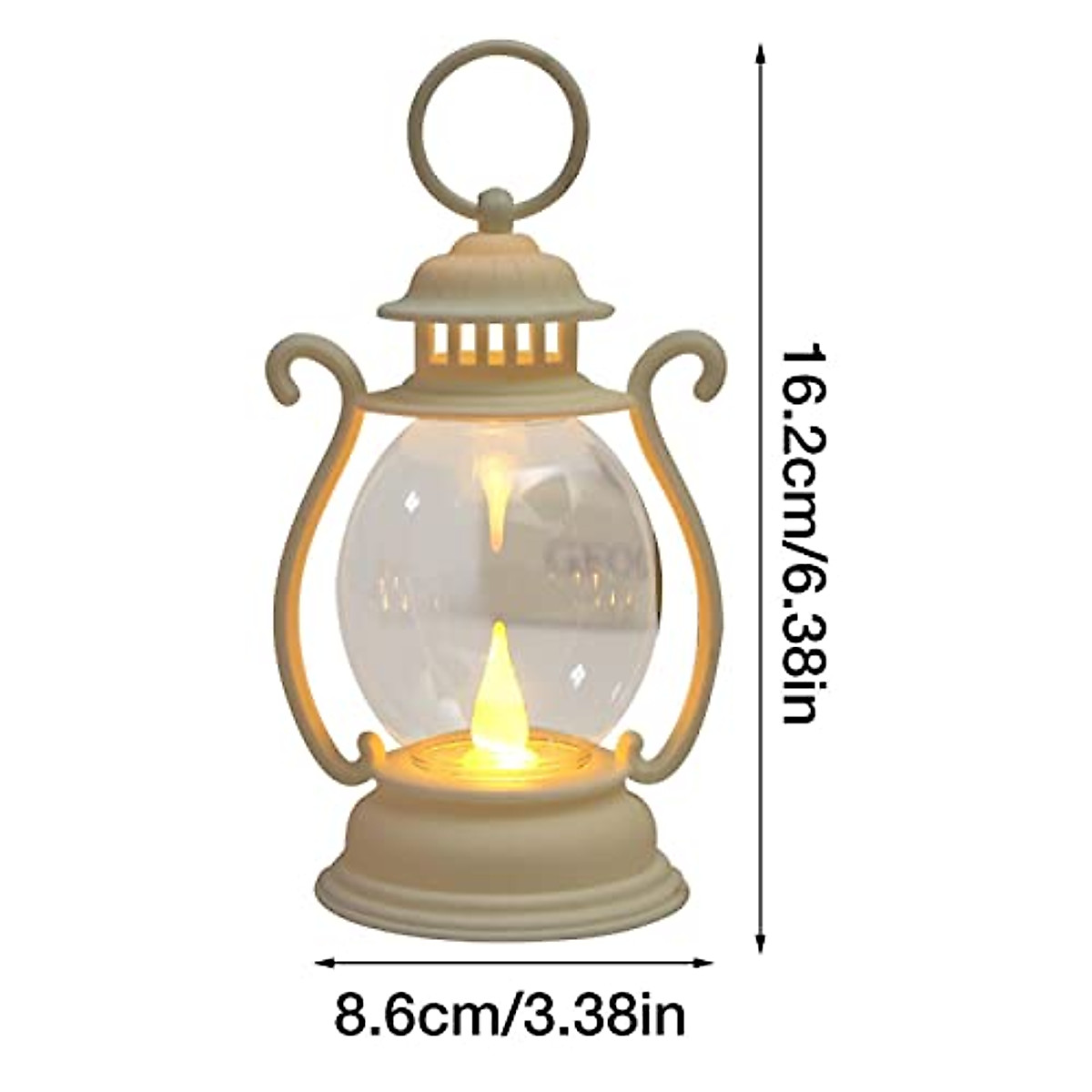 Vintage Lamp | Battery Powered LED Camping Lantern - Decorative Night Light for Bedroom Living Room Outdoor Graden Patio Camping Harrod