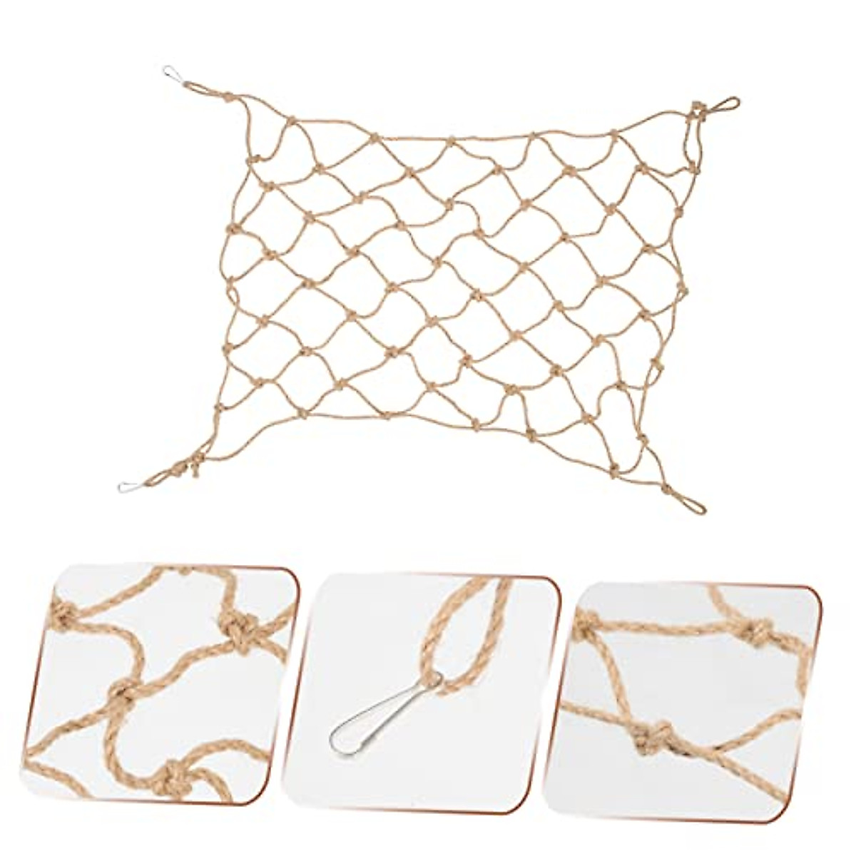 Mipcase Climbing Swing Lovebirds Rat Cage Stand Hammock Perch Accessories Net Reptile Conure Ferret Exercise Toys Hanging Cockatoo Birdcage Cockatiel Toy for Decor Pet Animal Bird Macaw