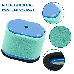 LOCOPOW 690610 697029 Air Filter for Briggs and Stratton 498596 for John Deere M147431 M143278 fit JS63 JS63C JS63E JA65 JA60 JA62 JS40 JS45 JA62 JS60 JS60H JS61 SP6211 SP6213