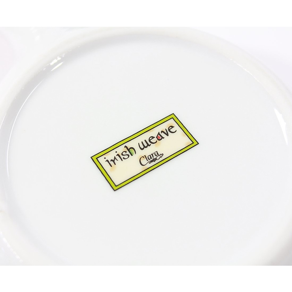 Irish Weave Ceramic Spoon Rest With Celtic And Shamrock Design, 230Mm X 75Mm