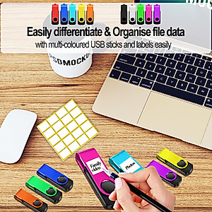 2GB USB Flash Drives 10 Pack 2 GB Thumb Drive TATMOHIK 2.0 USB Drives Bulk 2GB Swivel Design Flash Drive Pack with LED Indicator 2 Gig Jump Drive Pack, USB Stick, Memory Stick, Pen Drive, Mixed Color