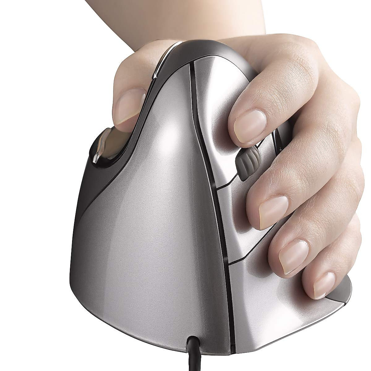 Evoluent VM4L VerticalMouse 4 Left Hand Ergonomic Mouse with Wired USB Connection (Regular Size)