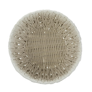 The New BH&G Extra Large White Woven Rope Decorative Storage Basket