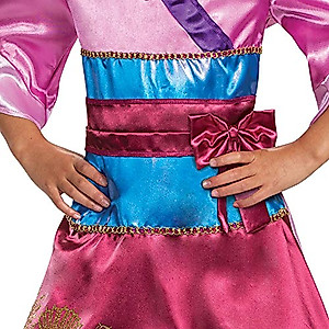 Disguise Disney Princess Mulan Costume Dress for Girls, Children's Character Dress Up Outfit, Classic Kids Size Small (4-6x) Pink (14039L)