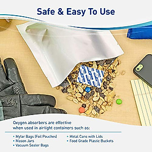 OxyFree Oxygen Absorbers for Mylar Bags or Vacuum Sealer Bag Food Storage (300cc - Qty 50)