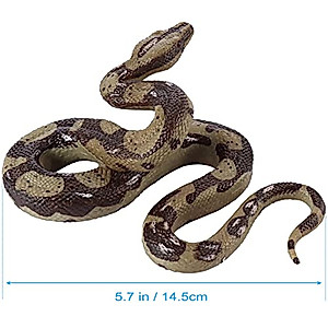 BOTICAKO Realistic Fake Snake & Fake Spiders, Prank Stuff - Fake Insects That Look Real, Rubber Snake Prank Toy