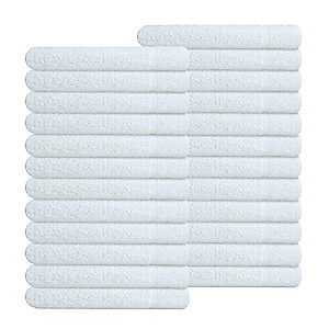Salon Towel 16 x 26 White 24 Pack Premium Hand Towels - 100% Combed Ring Spun Cotton, Ultra Soft and Highly Absorbent, Extra Large Thick Hand Towels, Hotel & Spa Quality Hand Towels