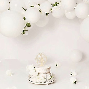 1 Pack God Bless Cake Topper Glitter Dove Cross Christening Wooden First Communion Cake Pick Religious Baptism God Bless Cake Decorations for Religious Theme Party Baby Shower Birthday Party Supplies