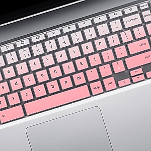 Keyboard Cover Skin for Acer Chromebook 315 CB315 & Acer Chromebook 715 CB715 15.6 inch with Numeric Keypad, Acer Chromebook 317 CB317 17.3" Keyboard Skin Protector-Ombrepink