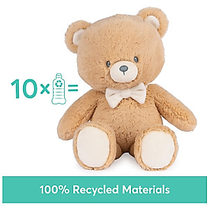 GUND Baby Sustainable Teddy Bear Plush, Stuffed Animal Made from Recycled Materials, Gift for Babies and Newborns, Brown, 13”