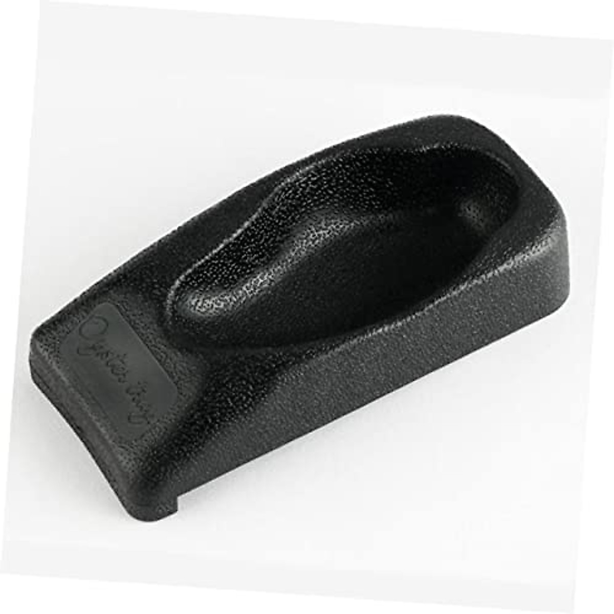 HOLIDYOYO 2pcs Oyster Seat Oyster Shucking Oyster Trays Seafood Shucking Clamp Oyster Stand Holder Shucker Tool Kitchen Utensils Holder Oyster Knife Shucker Oyster Opener Clamp Pan Black Pvc