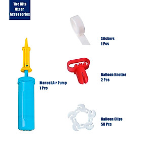 Large Balloon Arch kit with Heavy Base,Great BirthdayChristmasNew Years Eve Party Decorations/Supplies,Used to make a 8.5FT Tall &12.5Ft Wide(adjustable) Balloon Garland