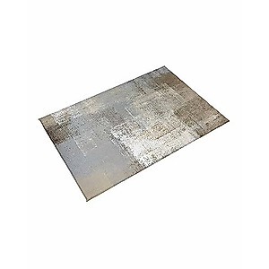 Brown Grey Oil Painting Outdoor Rug for Patio/Deck/Porch, Non-Slip Area Rug 5x8 Ft, Modern Geometric Abstract Aesthetics Indoor Outdoor Rugs Washable Area Rugs, Reversible Camping Rug Carpet Runner